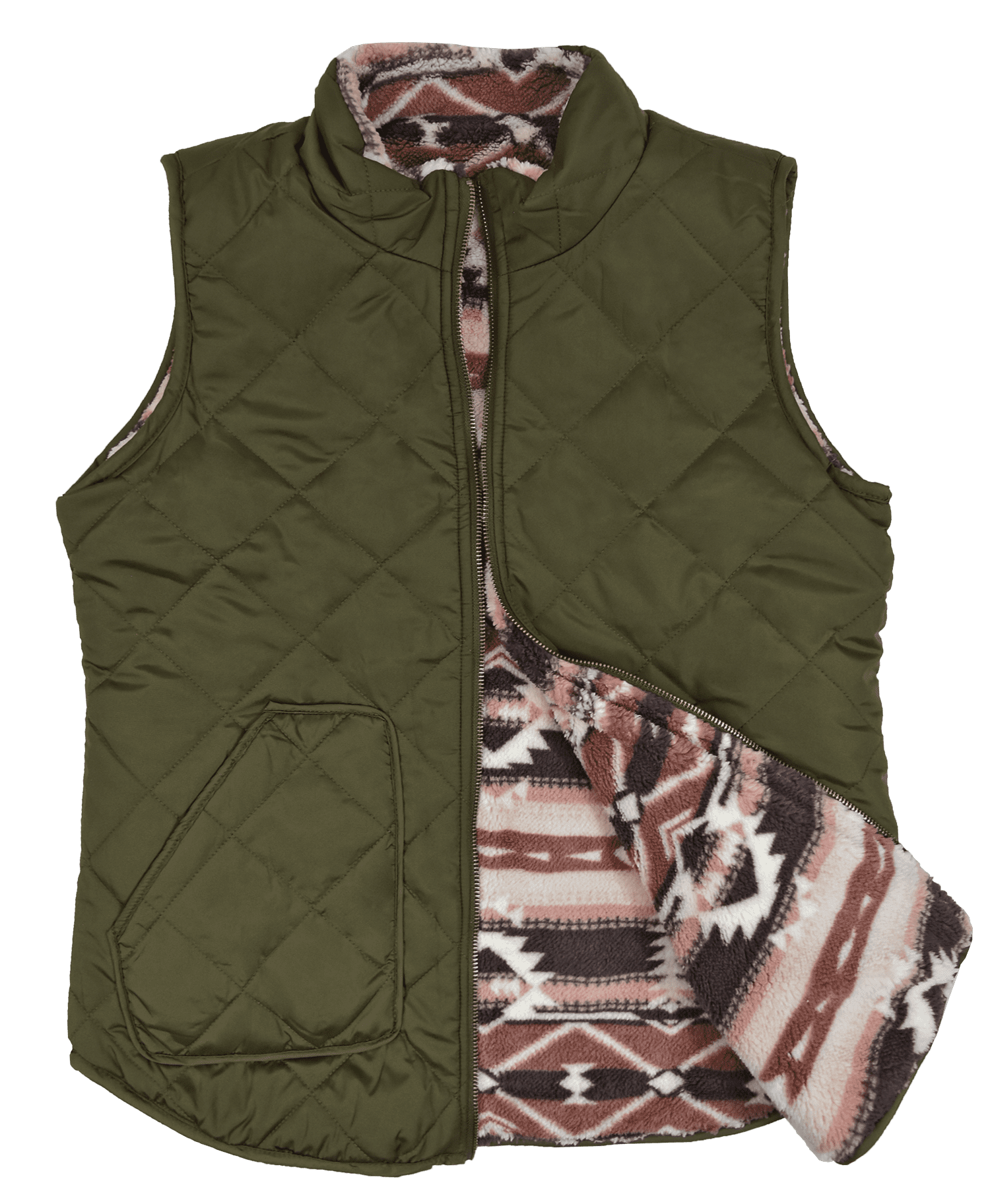 Victory Outfitters Women's Reversible Vest - Olive - M - Walmart.com