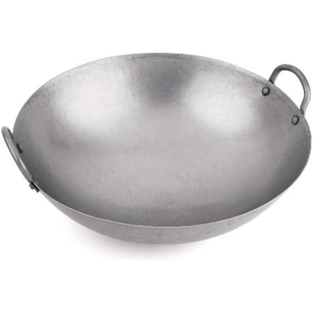 Heavy Steel Canontese Wok Hand Hammered Carbon Steel House Cast Iron ...