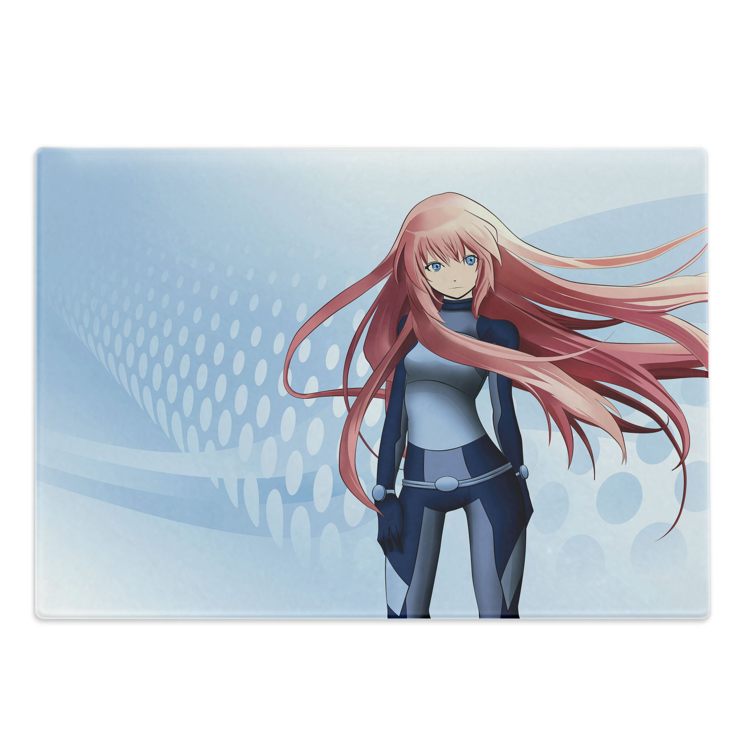 Anime Cutting Board, Futuristic Manga Girl Science Fiction Doodle ...