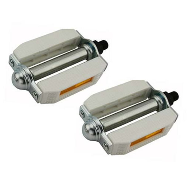 507 Pvc Pedals 1/2" White/Chrome. Bike pedals, bicycle pedal, for ...