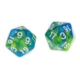10pcs 20 Sided Dice D20 Polyhedral Dice for and Dragons Game Role ...