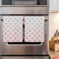 1 Pack Morocco Trellis Kitchen Towels Abstract Geometric Grey Pink ...