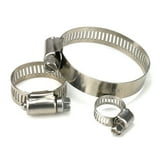 Hyper Tough Steel Hose Clamps Set 6 Pieces Assorted Sizes for Auto Home ...