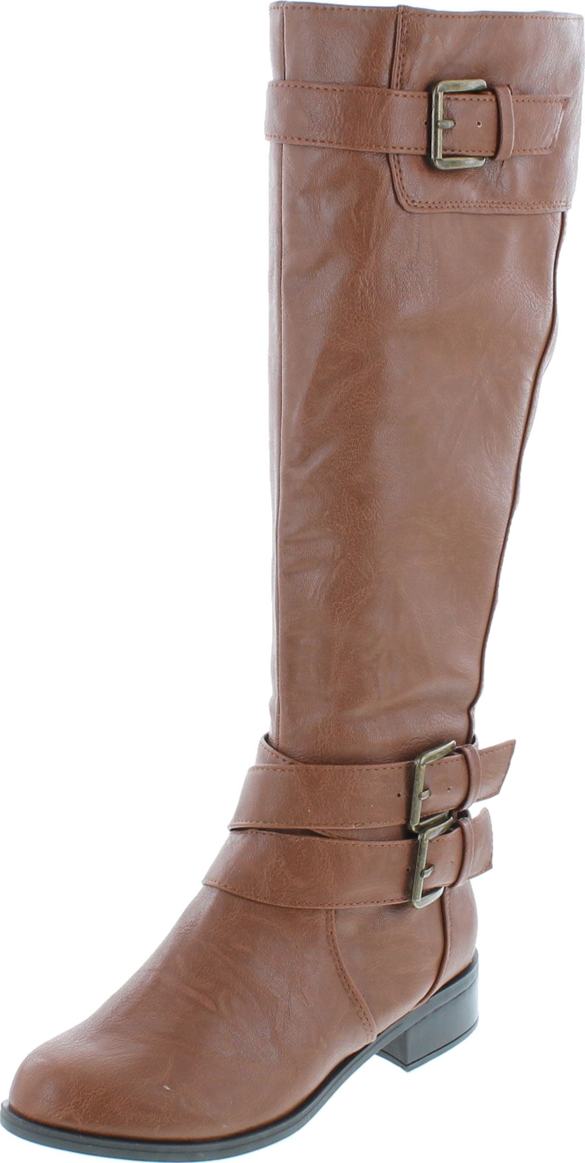 Soda Womens Doric-S Fashion Riding Boots, Congac, 7 - Walmart.com