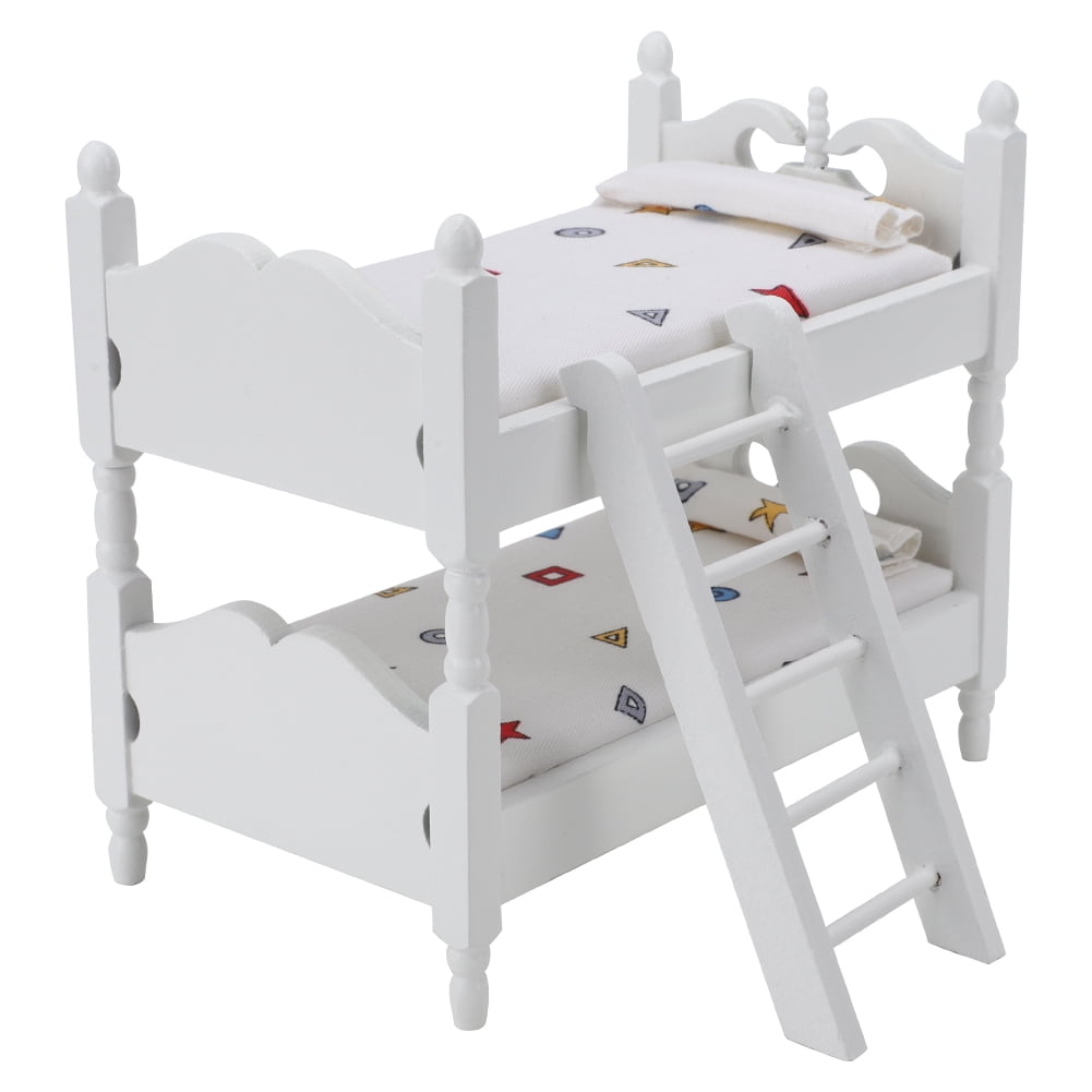 Click here for Vobor-Ca Dollhouse Bunk Bed 1:12 Mini Dollhouse Be... prices