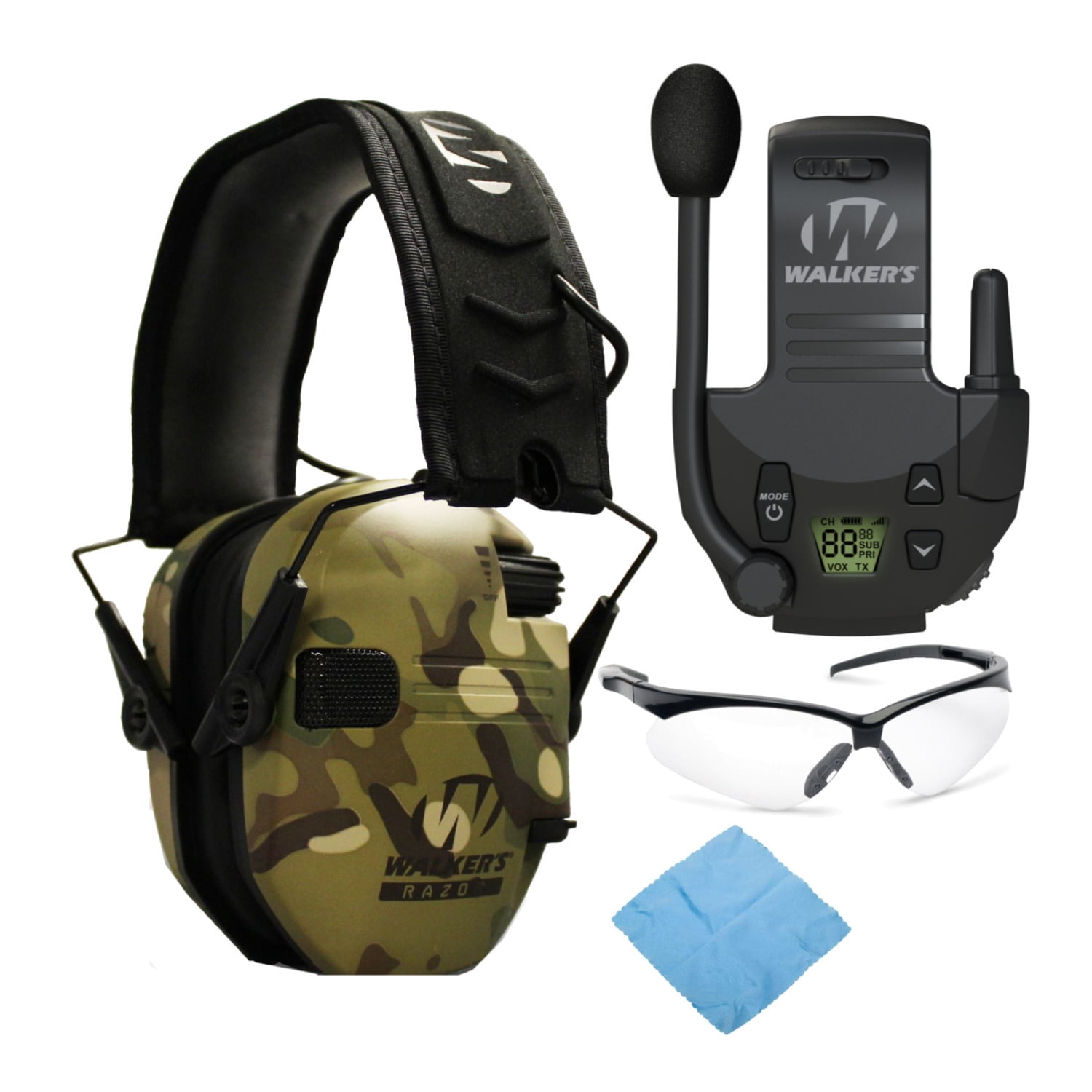 Walkers Razor Slim Electronic Muff (MultiCam Camo Tan) Bundle - Walmart.com