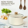 Nonstick Stock Pot, 6 Quart Cooking Pot with Lid, Induction Soup Pot ...
