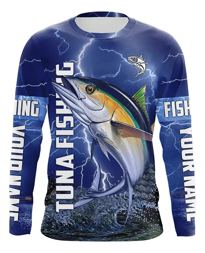 Camiseta De Manga Larga De Pesca De Atún Personalizada Bodega Aurrera