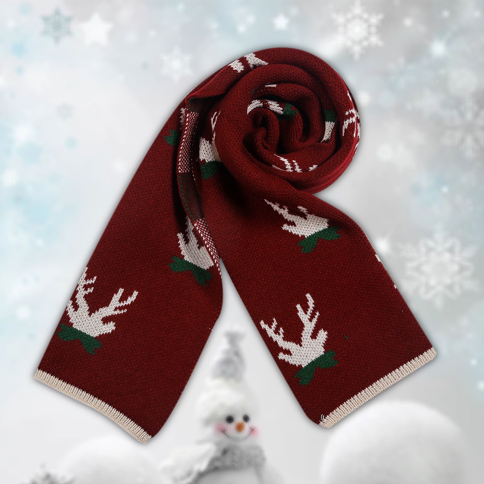Click here for Smihono Up To 65 Off Ladies Scarf Christmas Snowfl... prices