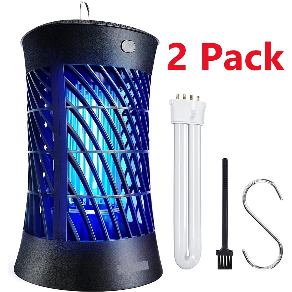 Xhy Bug Zapper 2 Pack 4200V Electric Mosquito Zapper Waterproof Lamps with 7.7ft Cord Outdoor ...