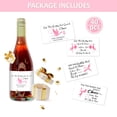 1Set 40 Sheets Heart Theme Coated Paper Adhesive Sticker Wine Bottle ...