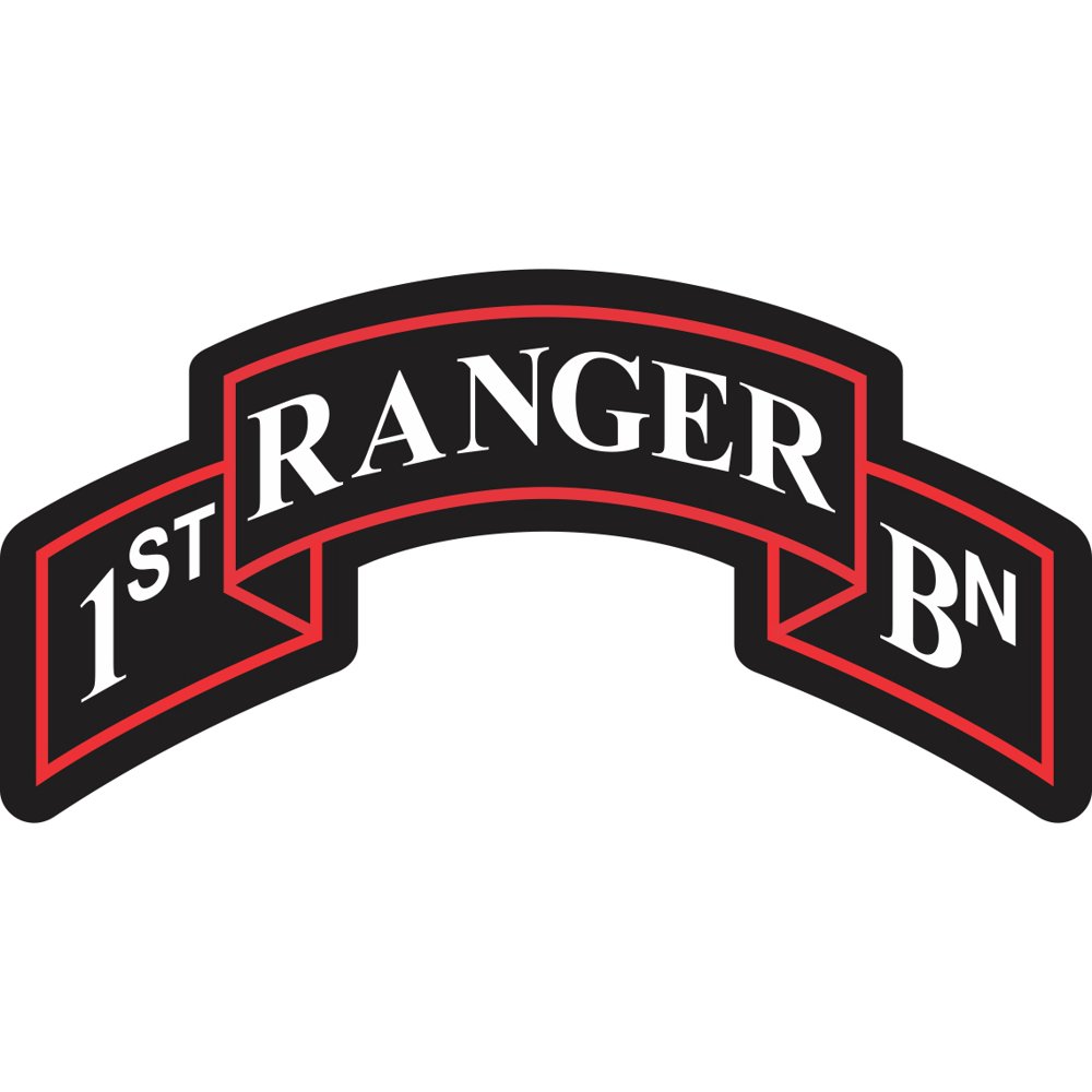 3.8 Inch 1st Ranger Battalion Decal - Walmart.com - Walmart.com