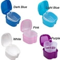 Denture Bath Case Dental False Teeth Storage Box w/ Hanging Net ...