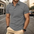 Afdoent Mens Polo Shirts Men's Casual Summer Lapel Short Sleeve Shirt ...