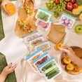 18 Pack Reusable Bags Silicone, 3 Sizes Leak Proof Freezer Bags, Food ...