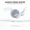 Dog Water Bottle,Portable Pet Water Bottle with Food Container,Outdoor ...