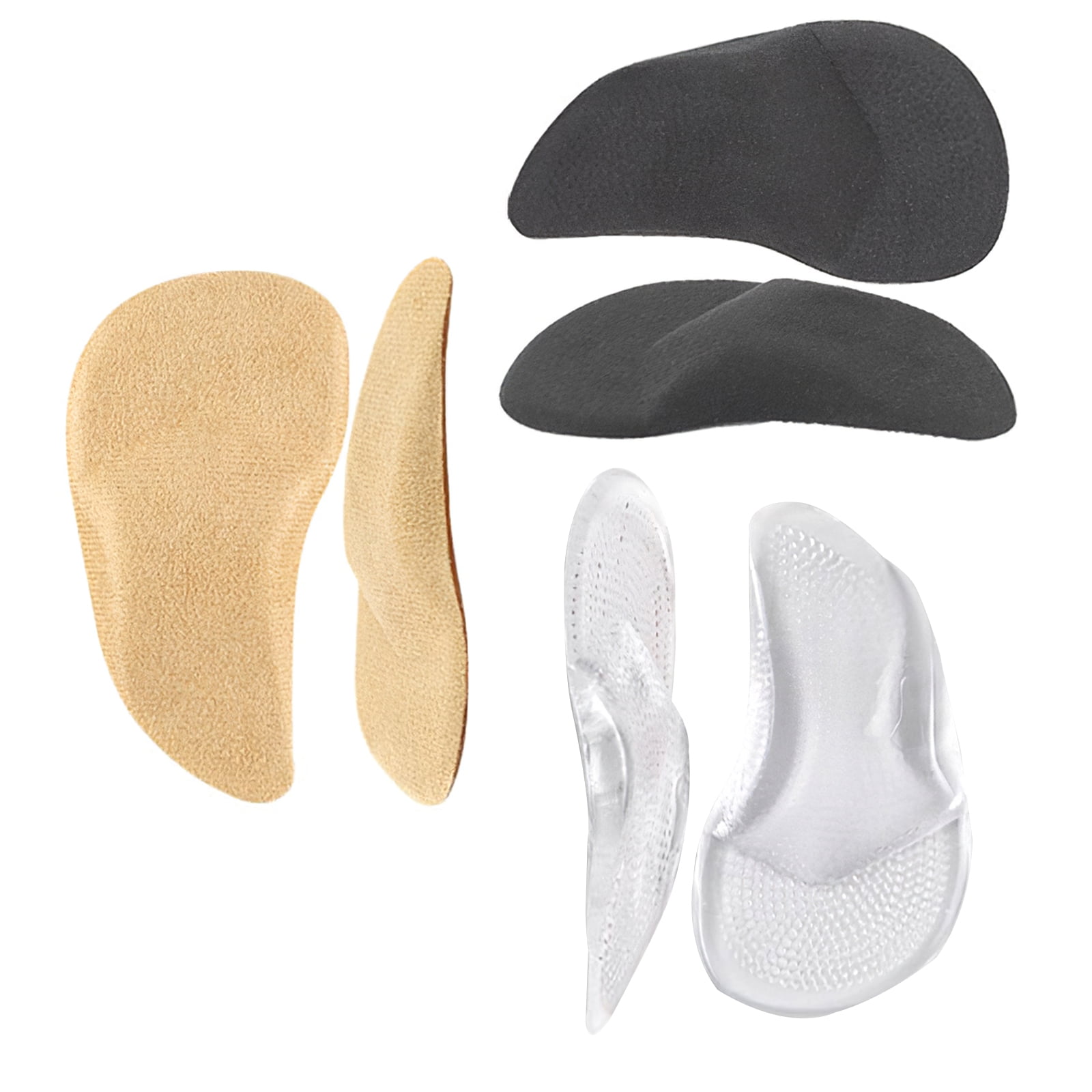 Dido 3 Pairs Arch Foot Support Soft Plantar Fasciitis Insoles Non ...