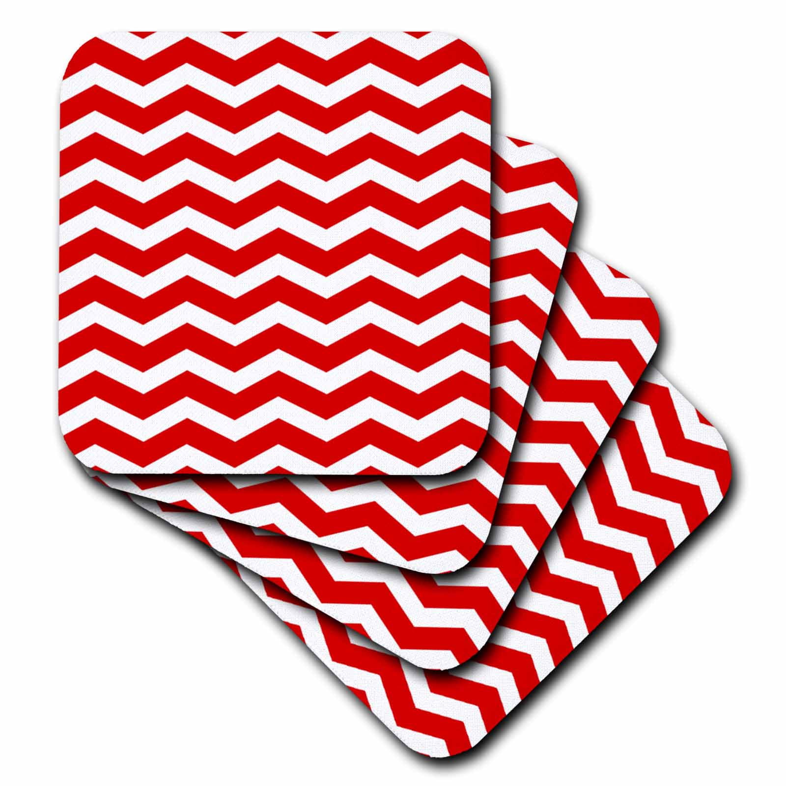 Red and White Chevron Zig Zag Pattern - Modern Contemporary bold zigzag stripes - trendy zig ...