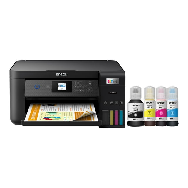 Epson EcoTank ET-2850 Wireless Color All-in-One Cartridge-Free ...