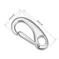 Unique Bargains Snap Hook,304 Stainless Steel Spring Gate Snap Hook ...