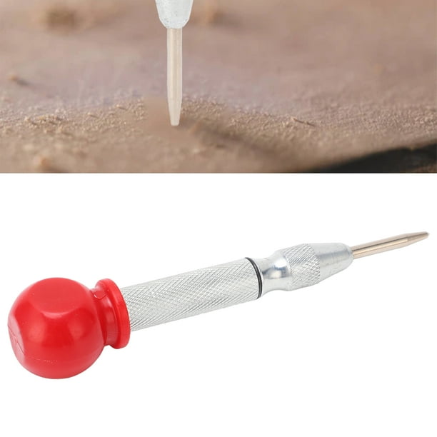 Center Punch, Automatic Center Punch Silver High Speed Steel Knurled ...