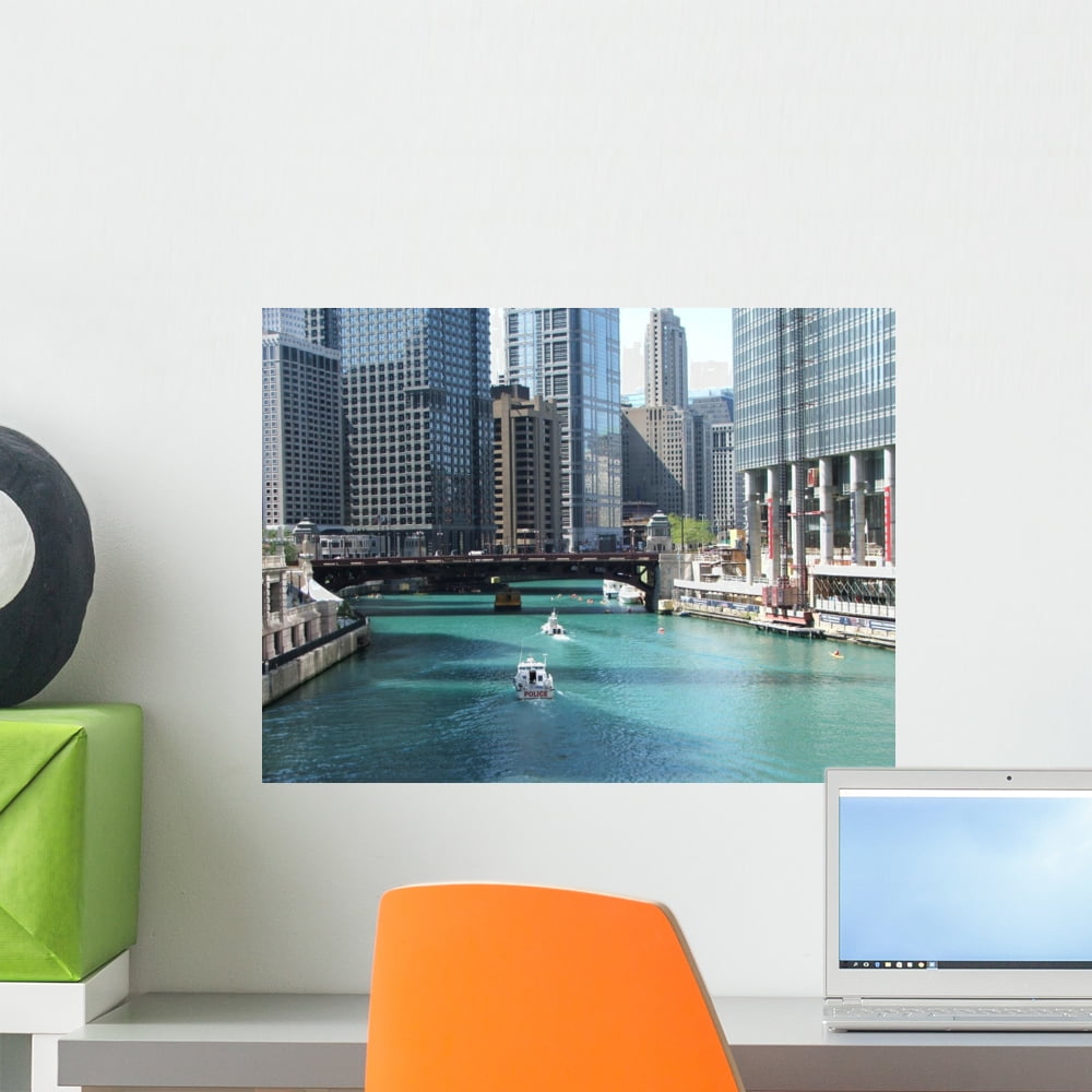 Chicago Police Wall Mural Decal by Wallmonkeys Vinyl Peel and Stick ...