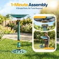 ACDANC Bird Bath for Outside,Polyresin Pedestal Bird Baths for Outdoor ...