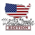 Flag Edition Metal Car Emblem Badge Chrome Finish Auto Truck Decal ...