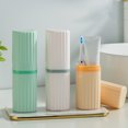 Kripyery Portable Toothbrush Cup Large Capacity Detachable Modern ...
