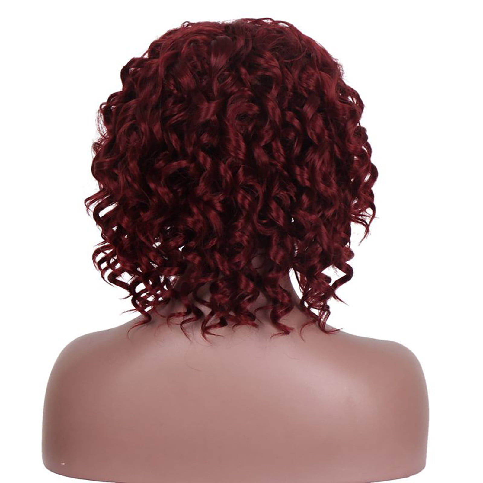 Red Curly Hair From The Back