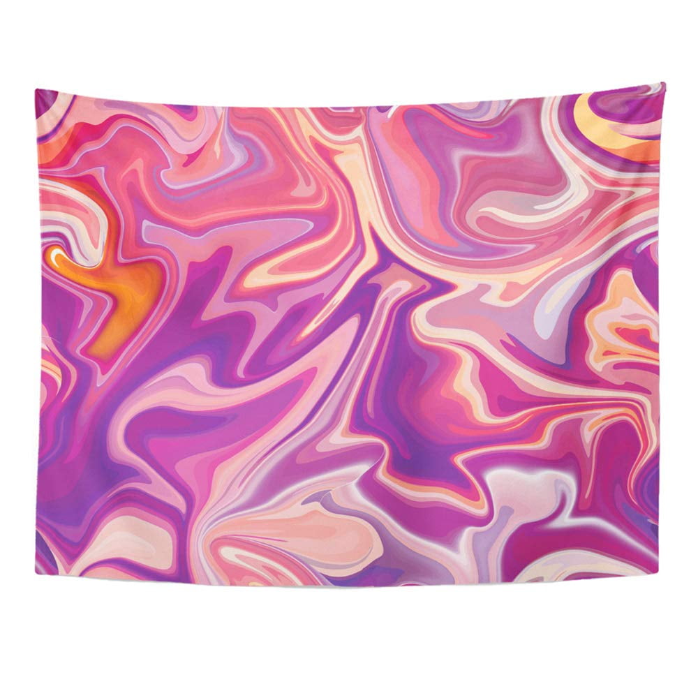 ZEALGNED Colorful 80S Marble in Neon Bright Colors Pink 90S Wall Art ...