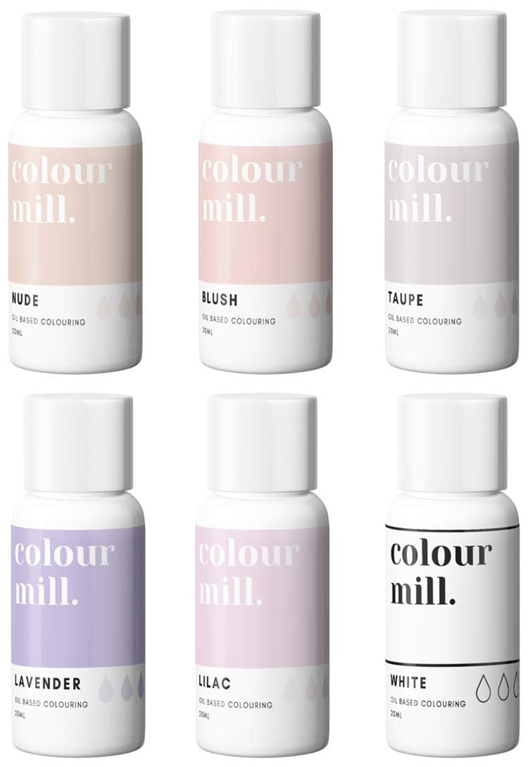 Colour Mill Oil-Based Food Coloring, 20 Milliliters Each of 6 Colors ...