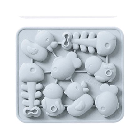 Cartoon Silicone Tape Cover Ice Grid Ice Box for Supplementary Food ...