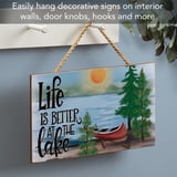 CounterArt "Life Is Better" Hanging Wood Wall Sign - Walmart.com