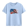 Boys Girls 2 Piece Outfits Independence Day USA Flag Print Set Crew ...