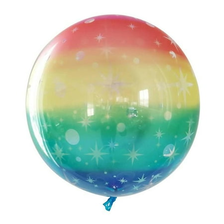 24 Inches Rainbow Bobo Balloons Bubble Balloons For Kids Birthday Party ...