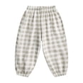 Boys Girls Cotton Pants Elastic Waist Cute Print Tapered Pant Spring ...