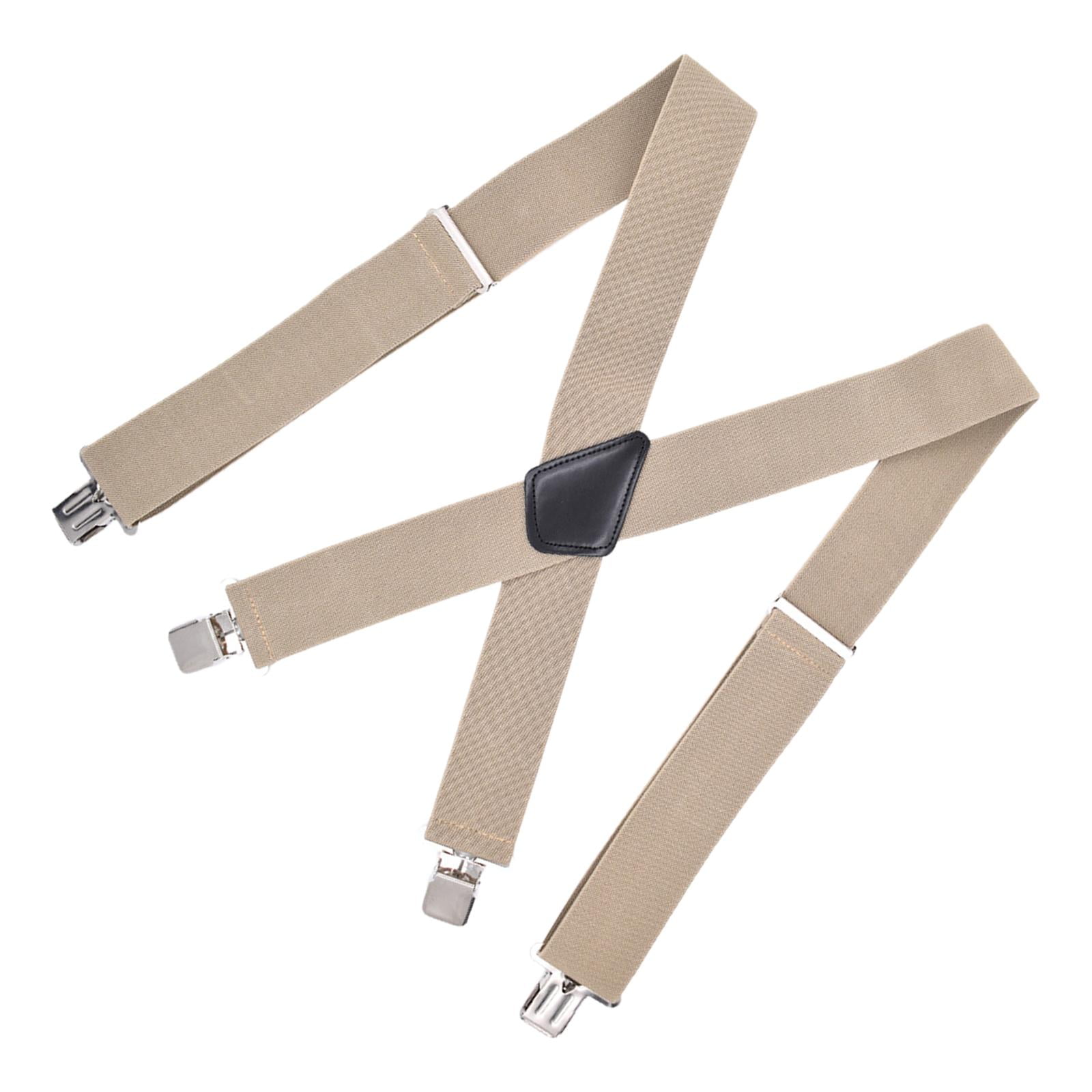Casual Men Suspenders X Shaped Adults Hooks Button Trousers Suspender ...