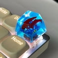 Unique Resin Fish Keycap For Mechanical Keyboards Switches With Glowing ...