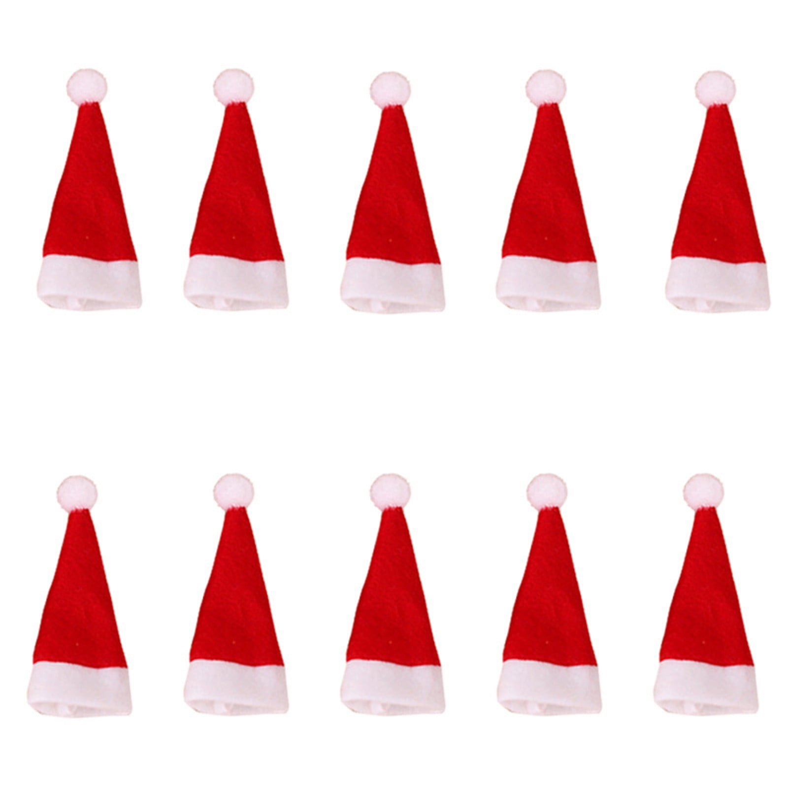 Yuehao Hangs Mini Christmas Hats Christmas Lollipop Hats Christmas Non Woven Caps Mini