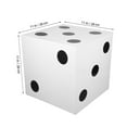 WORGEOUS 3pcs Oversized Dice Box Decorations Giant Paper Dice Cards ...
