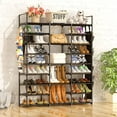 Large Shoe Rack Organizer Storage, 9 Tier Tall Shoes Rack for Entryway ...