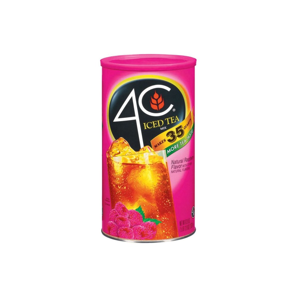 4C Iced Tea Mix Raspberry 35 qt. (Pack of 2) - Walmart.com