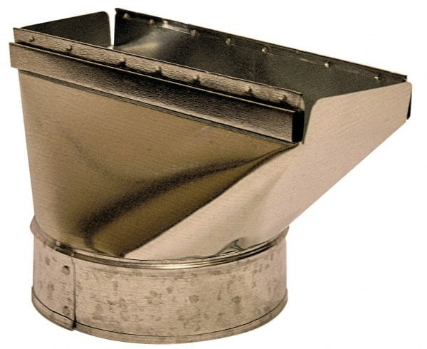 Made in USA Galvanized Straight Stack Duct Boot, 3-1/4" W x 12" L x 6 ...