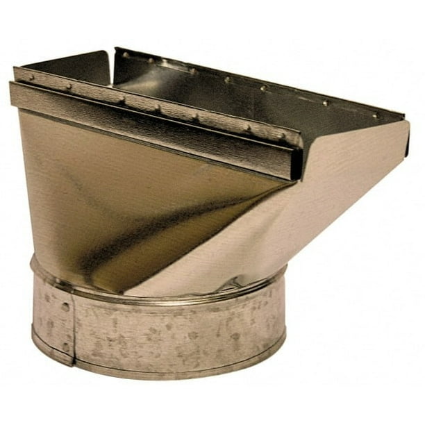 6" ID Galvanized Duct Straight Stack Boot - Walmart.com