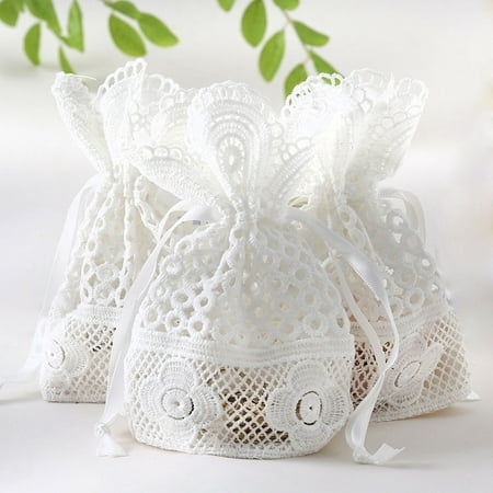 Wedding Gift Drawable Bags Cotton Linen Silk Lace storage bag ;wedding ...
