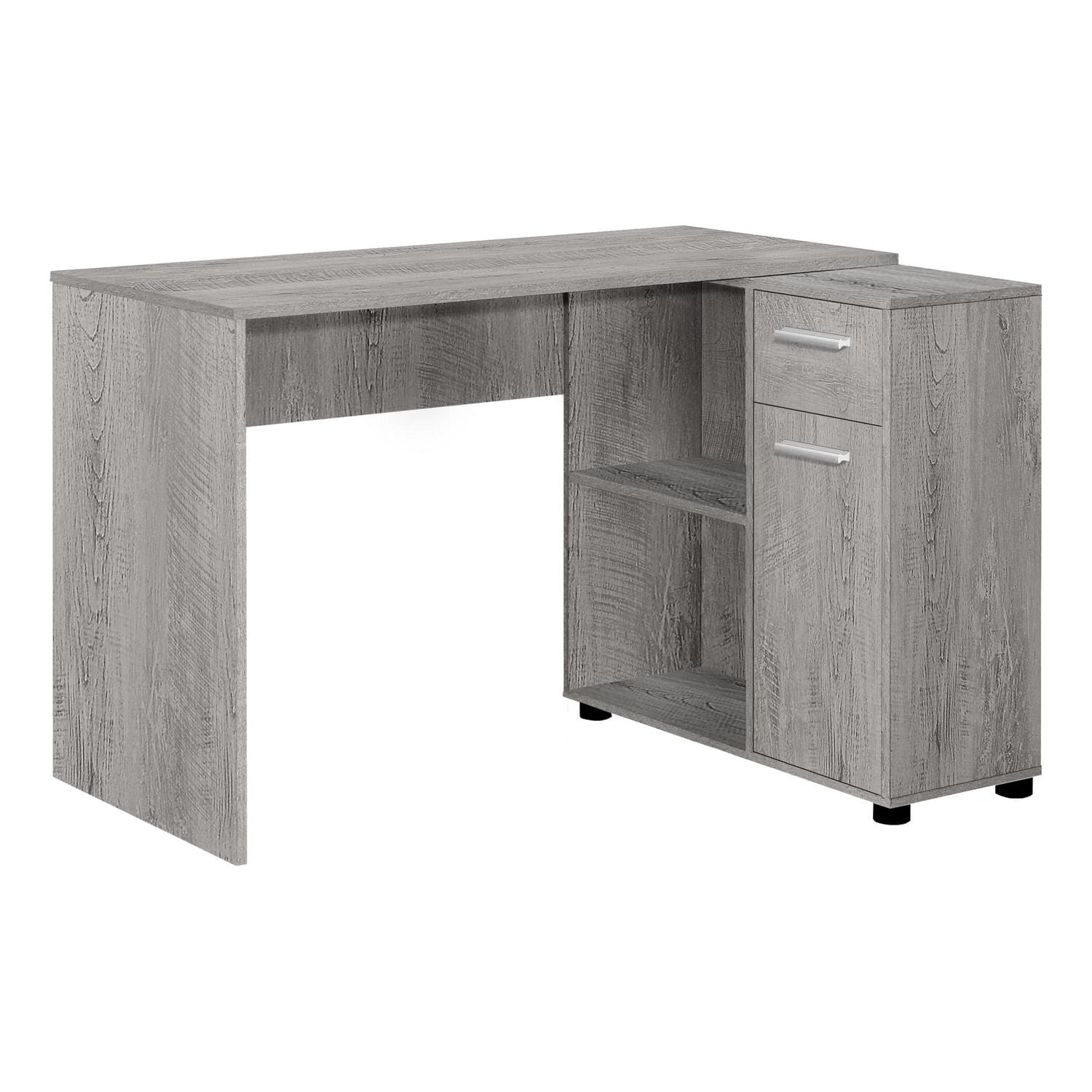 Monarch Specialties Computer Desk  Home Office  Corner  Storage Drawers  46L  L Shape  Work  Laptop  Laminate  Grey  Contemporary  Modern 46L