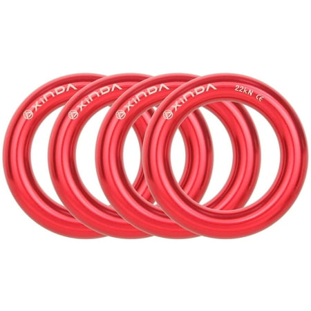 Large Rappel Ring, 22KN Aluminum Alloy O-Ring for Rock Climbing,Rescue ...