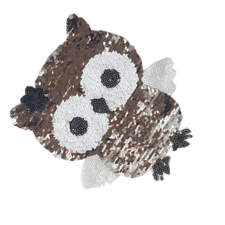 yingyy Double Sides Clothes Paste Owl Image reversible cloth patches ...