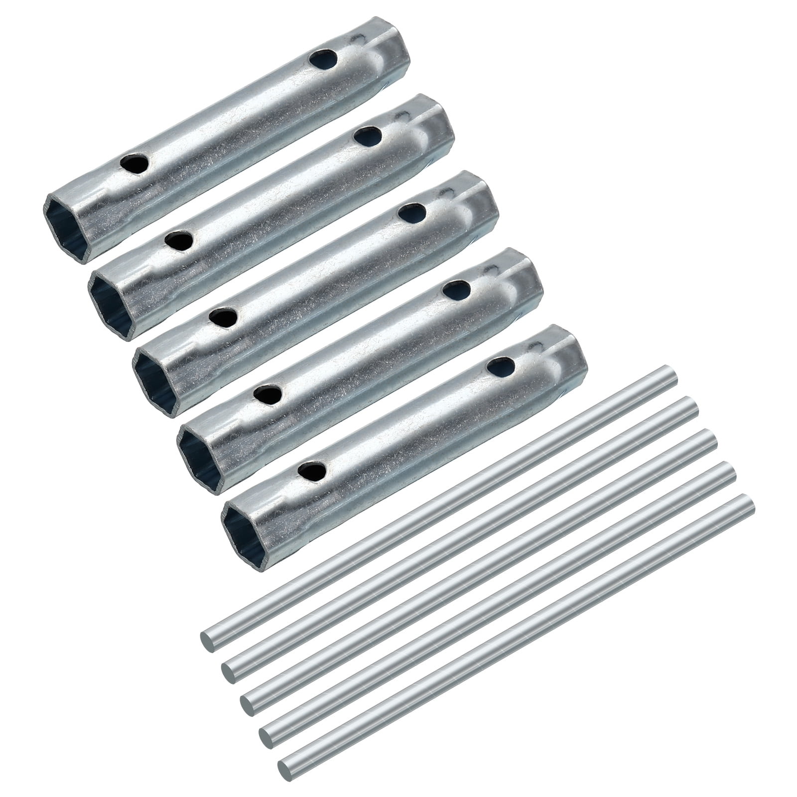 Uxcell 10-12mm Ignition Spark Plug Spanner Dual-Ended Wrench Hex Socket ...